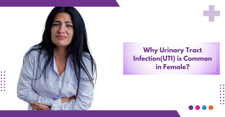 why urinary tract infection(UTI) is common in female?