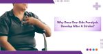 Why does one-side paralysis develop after a stroke